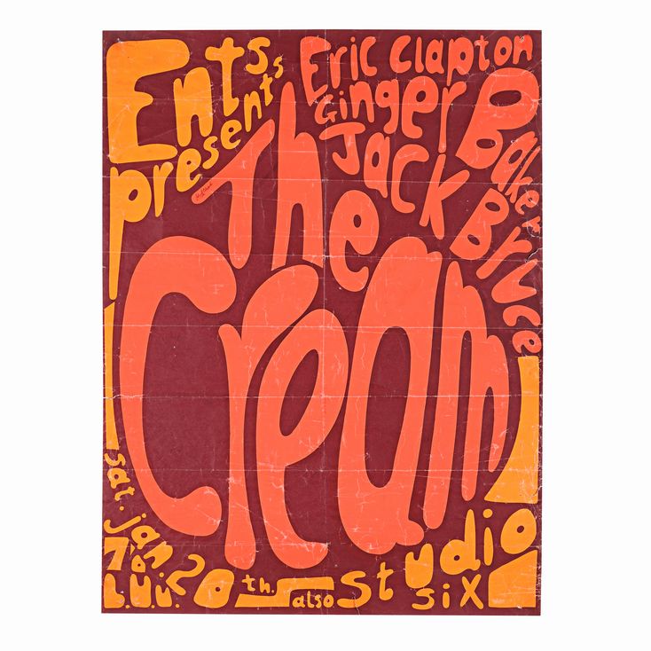 Lot 510 - Cream Poster | CREAM