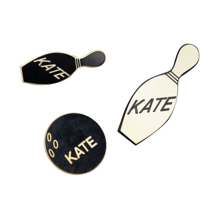 48. Set of Three Production-Made Bowling Name Tags | BIG LEBOWSKI, THE ...