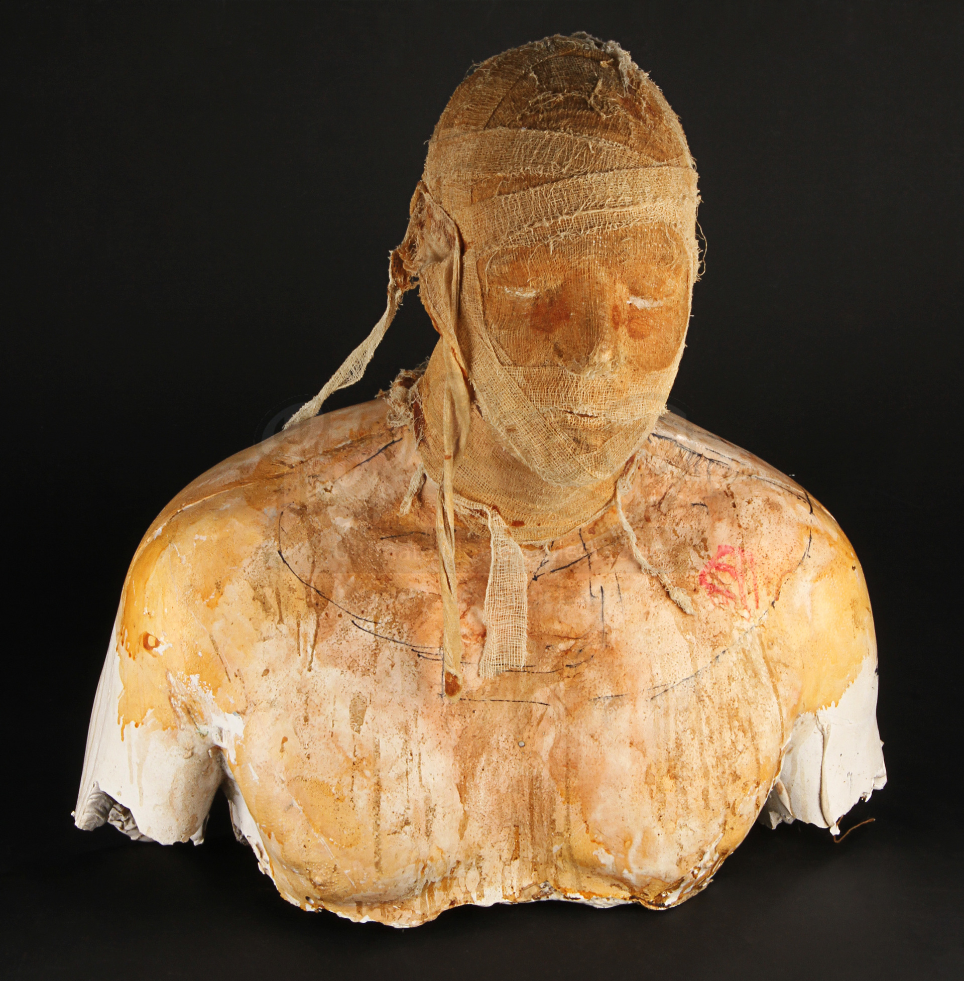 Imhoteps (Arnold Voslo) Mummification Head Applicance Bust | Prop Store ...
