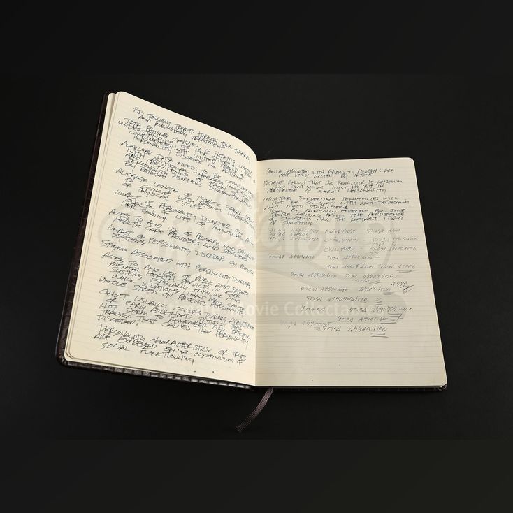 Hannibal Lecters (Mads Mikkelsen) Notebook Set with Handwritten Notes ...