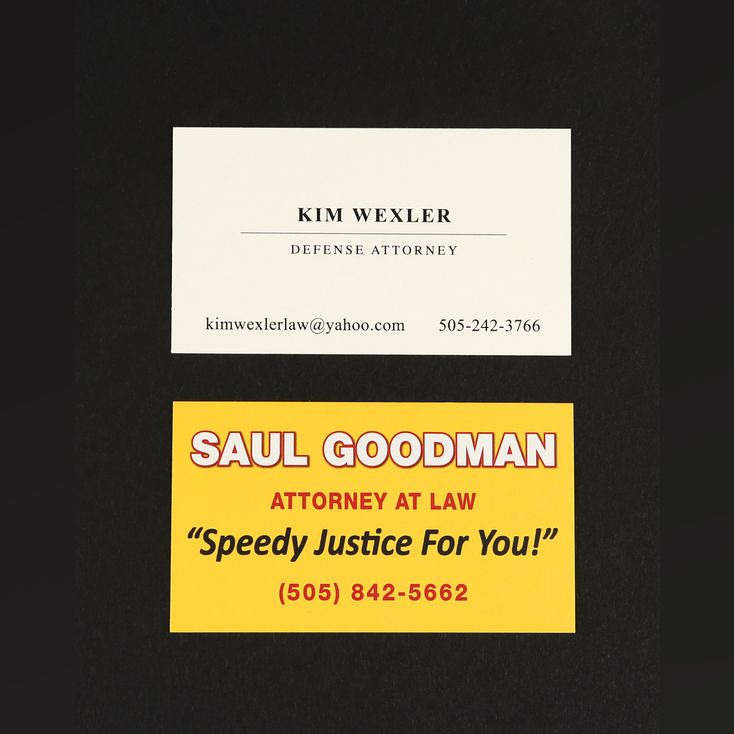 Saul Goodman (as played by Bob Odenkirk) and Kim Wexler (as played by ...