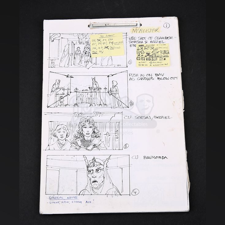 Full Set of Fight Scene Storyboards | WILLOW (1988)