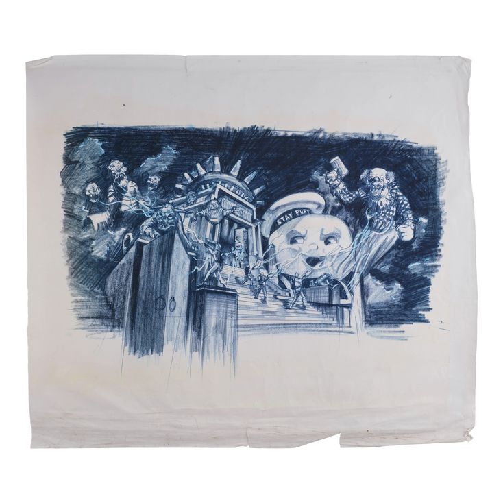 Lot # 888: GHOSTBUSTERS SPOOKTACULAR - Printed Simon Murton Concept ...