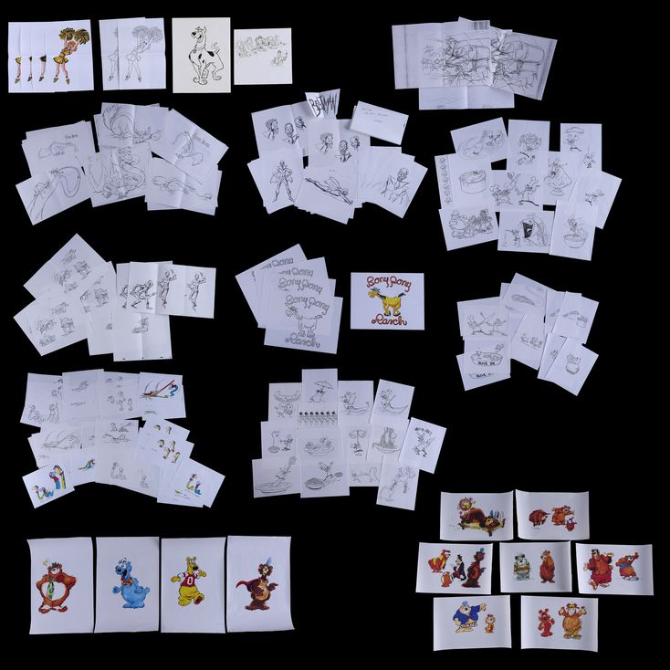 Lot # 109: Set of 128 Photocopies from Iwao Takamoto's Unreleased Projects