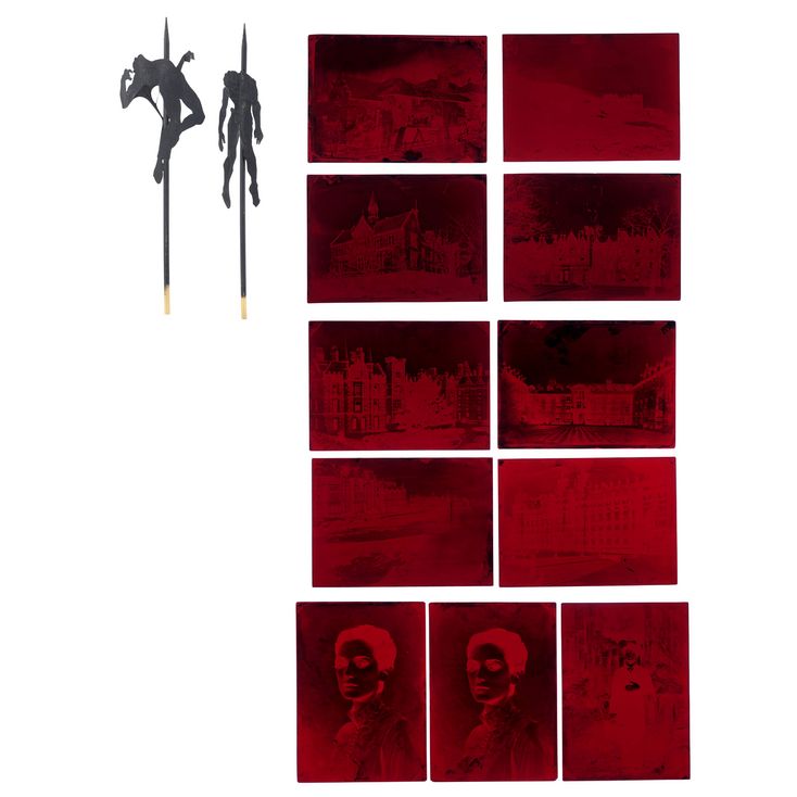 Lot 1171 - Pair of Corpse Miniature Puppets and Photos on Glass | BRAM ...