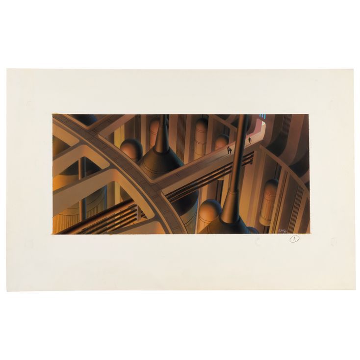 380. Hand-Painted Ralph McQuarrie Altair IV Concept Illustration ...