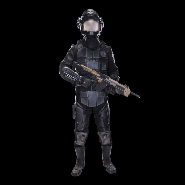 Lot 255 Ebrons (Jai Jai Jones) UNMC Powered Armor Space Suit with Light ...