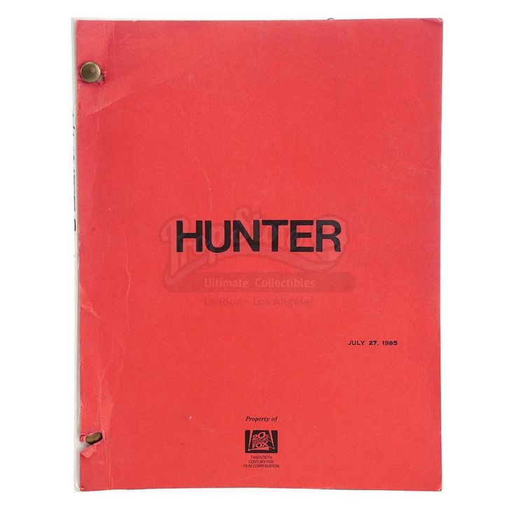 Hunter Script | PREDATOR (1987)