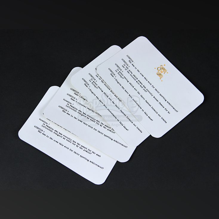 Game Show Host Cards (RP112) | RUSH (2013)