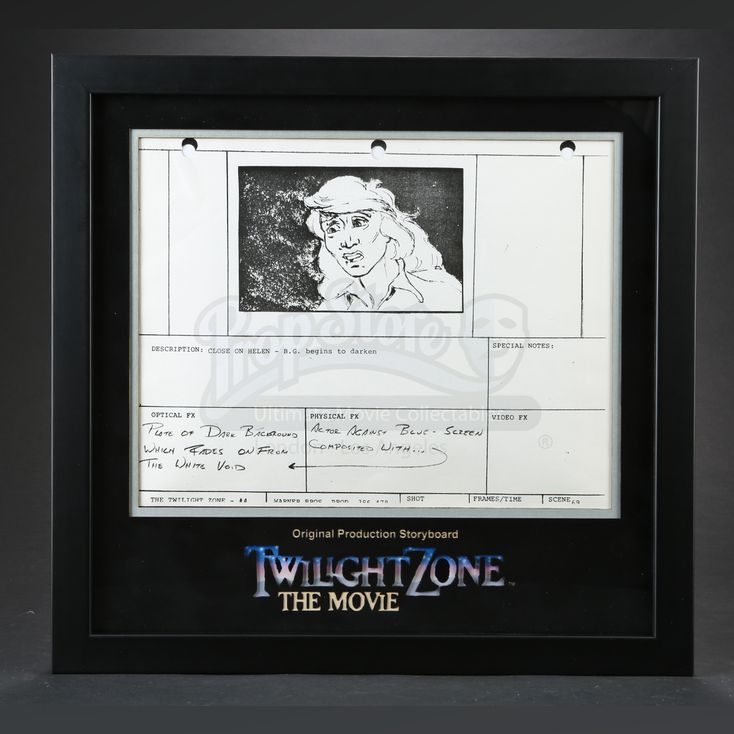 Original Production Storyboard Copy - Close on Helen | TWILIGHT ZONE ...