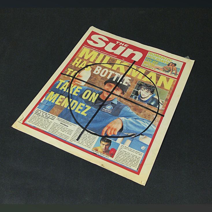 Prop Newspaper Adorned With Target | CALCIUM KID, THE (2004)