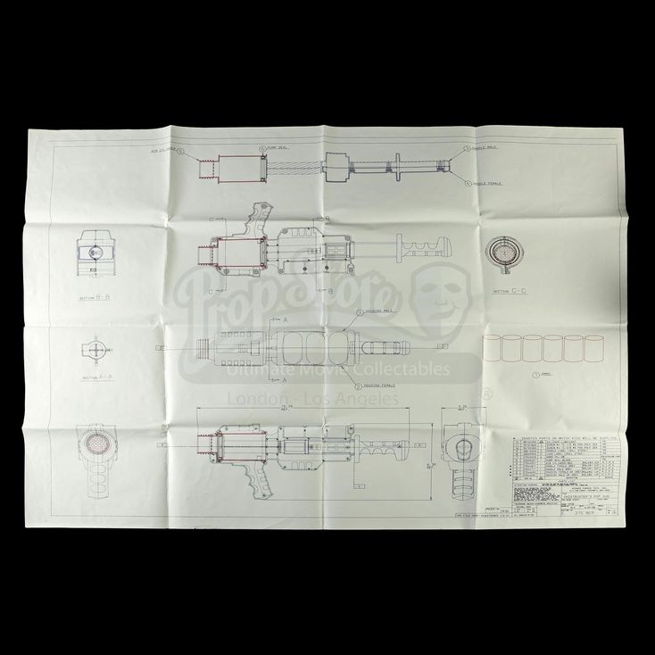 Ghostbusters Pop Gun CAD Print | REAL GHOSTBUSTERS, THE (1986)