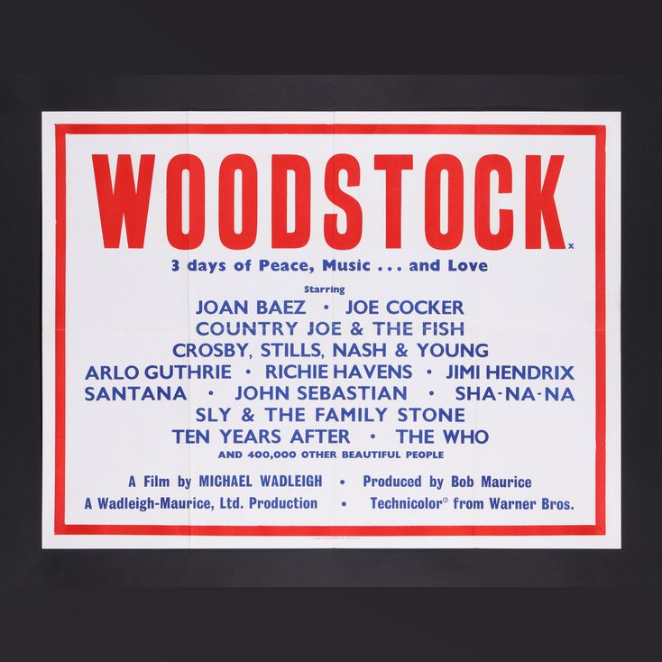 Lot 618 - Online Poster Auction - UK Quad, 1970 | WOODSTOCK (1970)