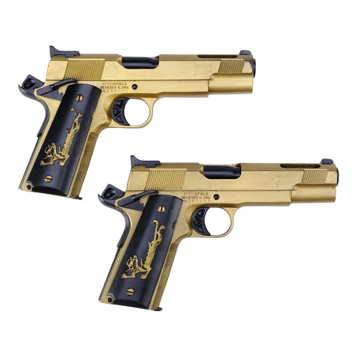 Pair of Castor Troys (Nicolas Cage) Stunt Custom Springfield Armory ...