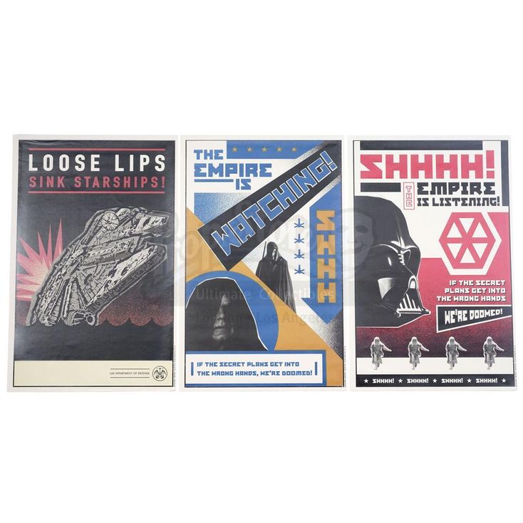 Set of Three ILM Propaganda Posters | STAR WARS: EPISODE V - THE EMPIRE ...