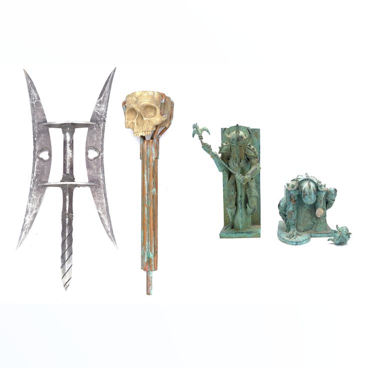 Spear Tip, Two Maquettes, and Skull Torch | MORTAL KOMBAT (1995)/MORTAL ...