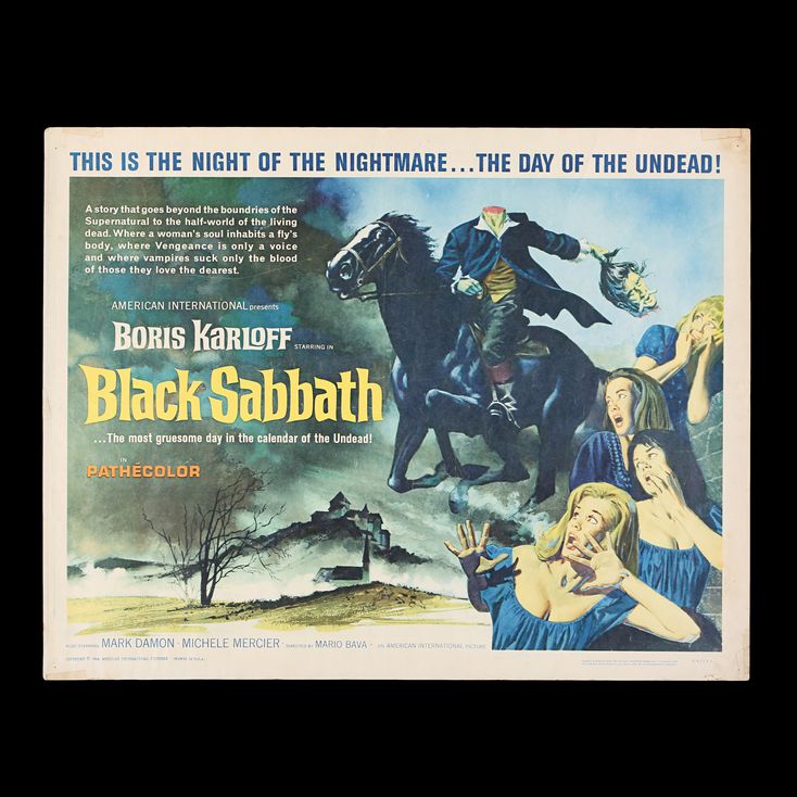 US Half Sheet, 1964 | BLACK SABBATH (1964)