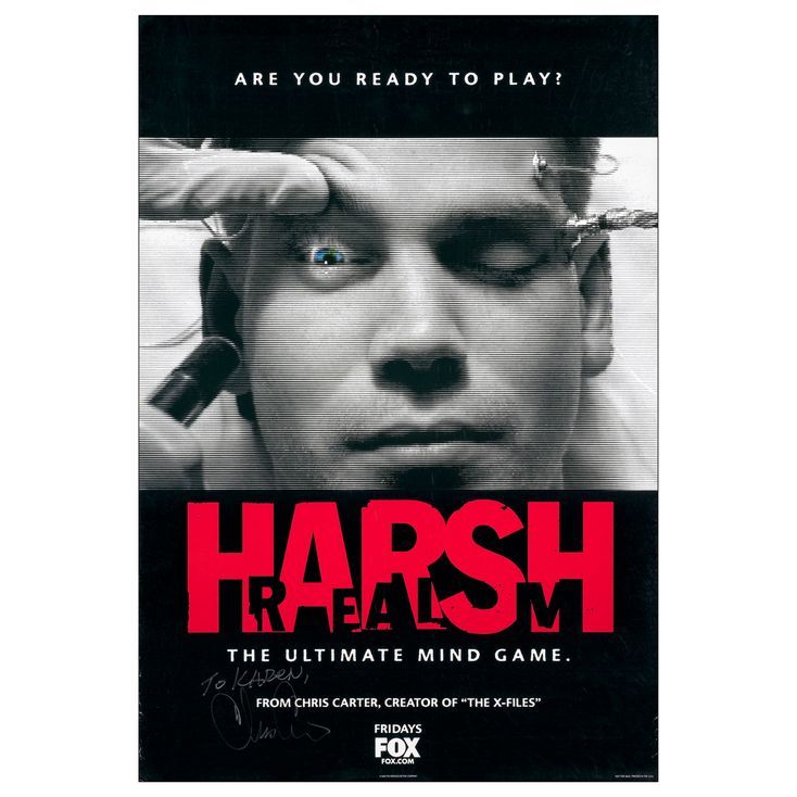 651. HARSH REALM - Series Creator-Autographed One Sheet Series Creator ...