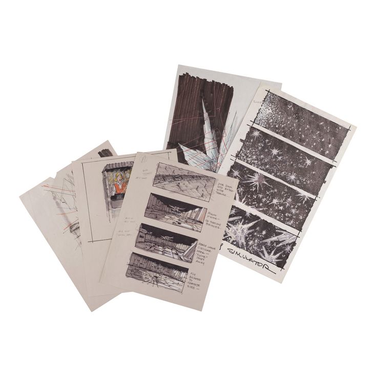Lot # 1698: STAR WARS: STAR TOURS (1987) - Collection of Hand-Drawn ...