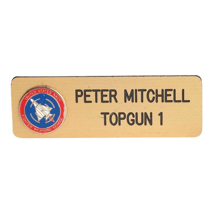 422. Pete Maverick Mitchell's (Tom Cruise) Uniform Nameplate ### TOP ...