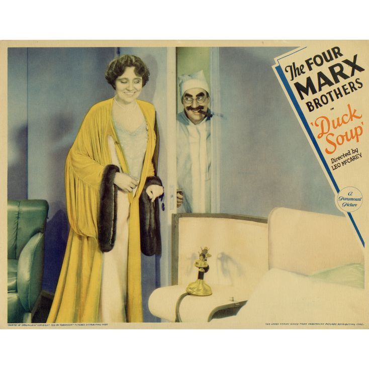 131. Lobby Card (11 x 14 ); Fine ### DUCK SOUP (1933)