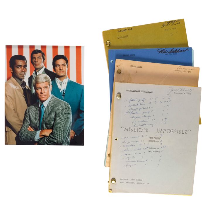 329. Set of Four Bound Production Scripts with Promotional Still ...
