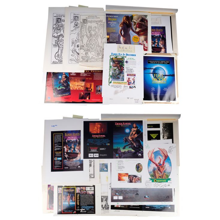 Collection of Printed and Hand-Illustrated Concept and Key Artwork ...
