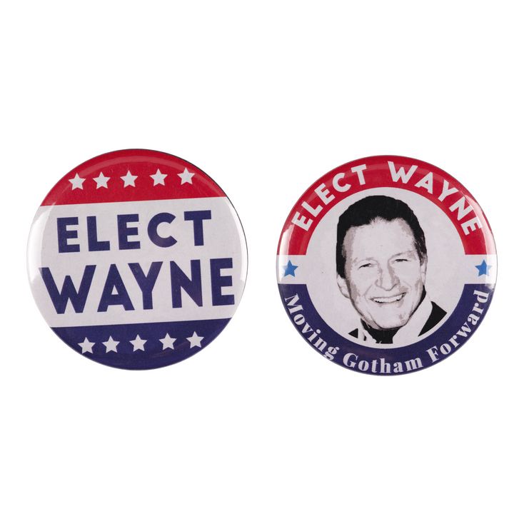 Lot # 67: JOKER (2019) - Pair of Thomas Wayne Mayoral Campaign Buttons
