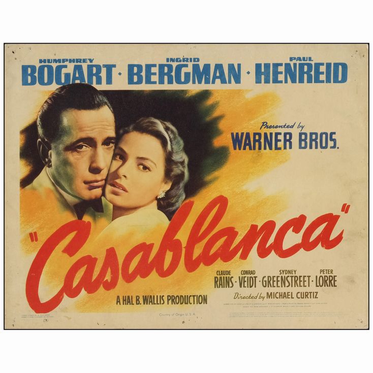 Lot 47 - CASABLANCA Title Lobby Card (11 x 14 ) Fine | CASABLANCA (1942)