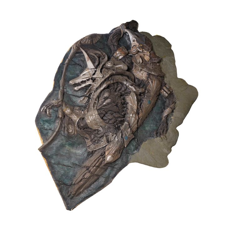 Lot 394. Crushed Anubis and Horus Fossil | STARGATE (1994)