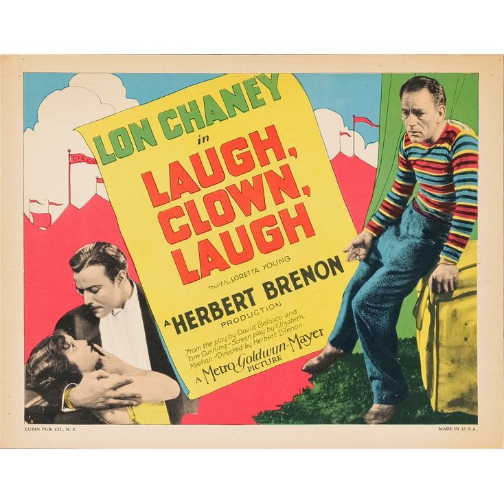 185. Title Lobby Card (11 x 14 ); Very Fine ### LAUGH, CLOWN, LAUGH (1928)