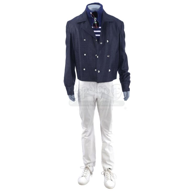 Derek Zoolanders Blue Striped Turtleneck Costume | ZOOLANDER 2 (2016)