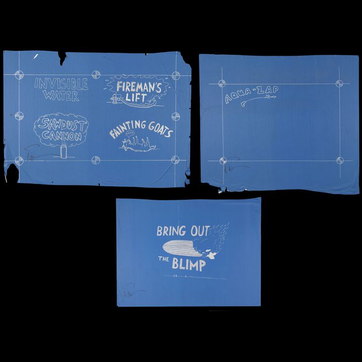 Lot 37 Set of Three Blueprint Titled Posters Signed by Adam Savage with ...