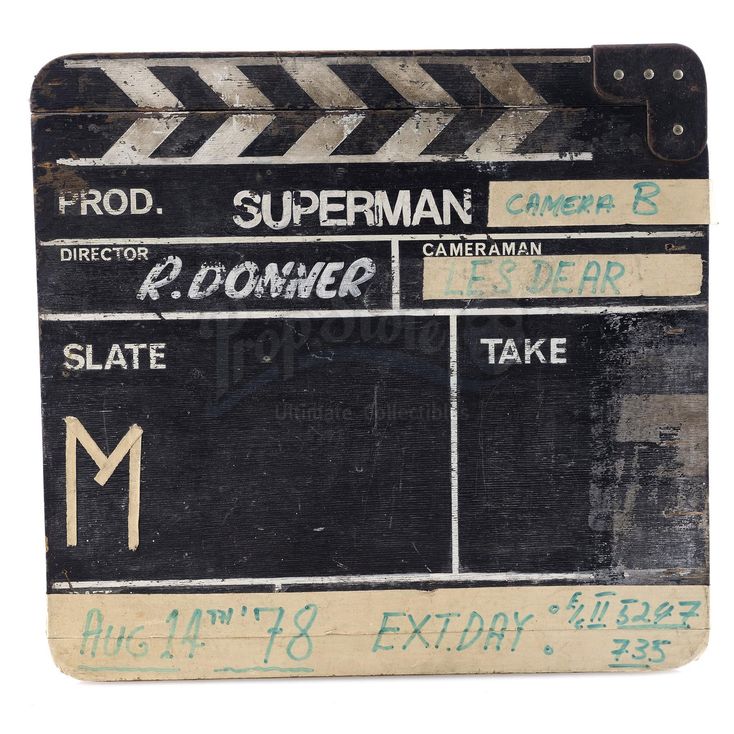 Production-Used Clapperboard | SUPERMAN (1978)