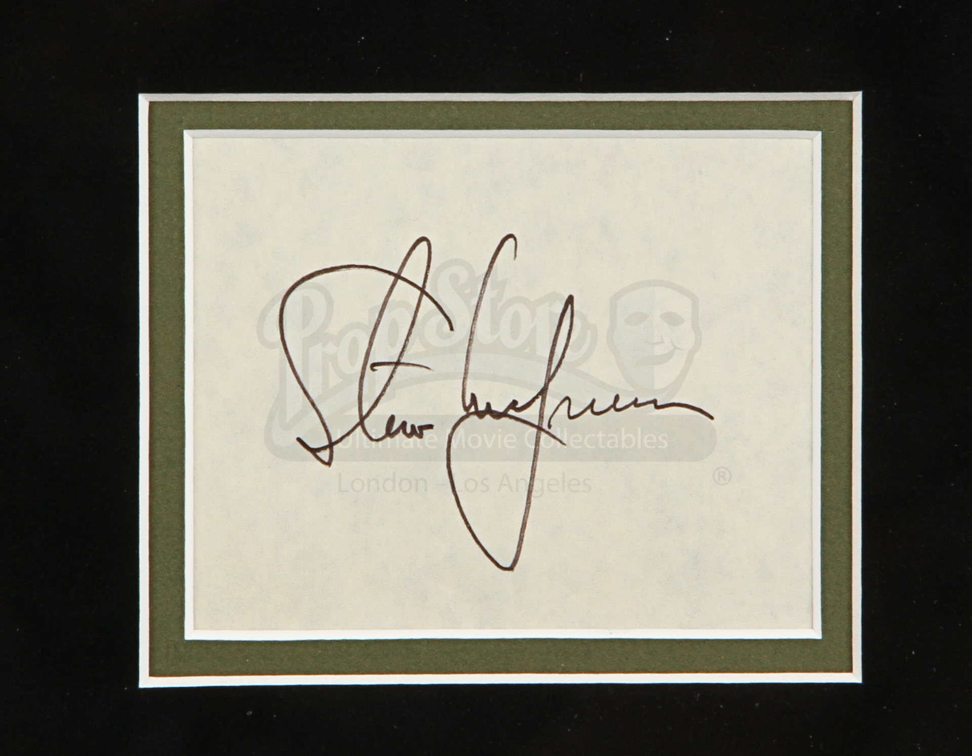 Steve McQueen Autograph Display | Prop Store - Ultimate Movie Collectables