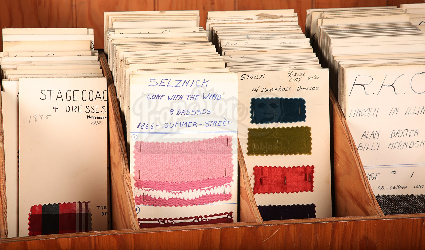 Collection of Vintage Fabric Swatches | GONE WITH THE WIND (1939)