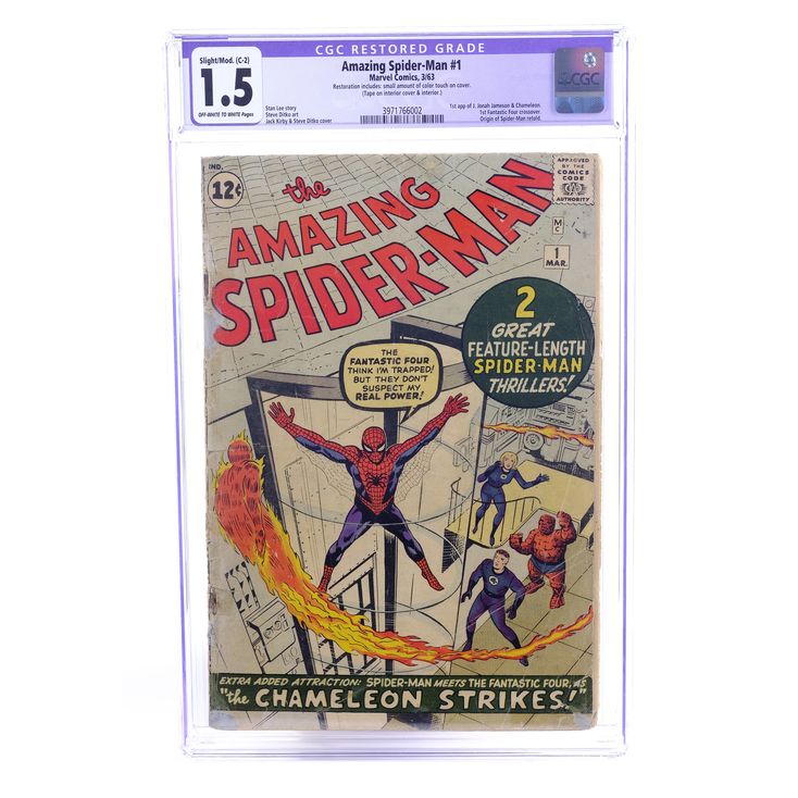 Lot 1465 - J.W. Rinzler Collection The Amazing Spider-Man No. 1 CGC 1.5 ...