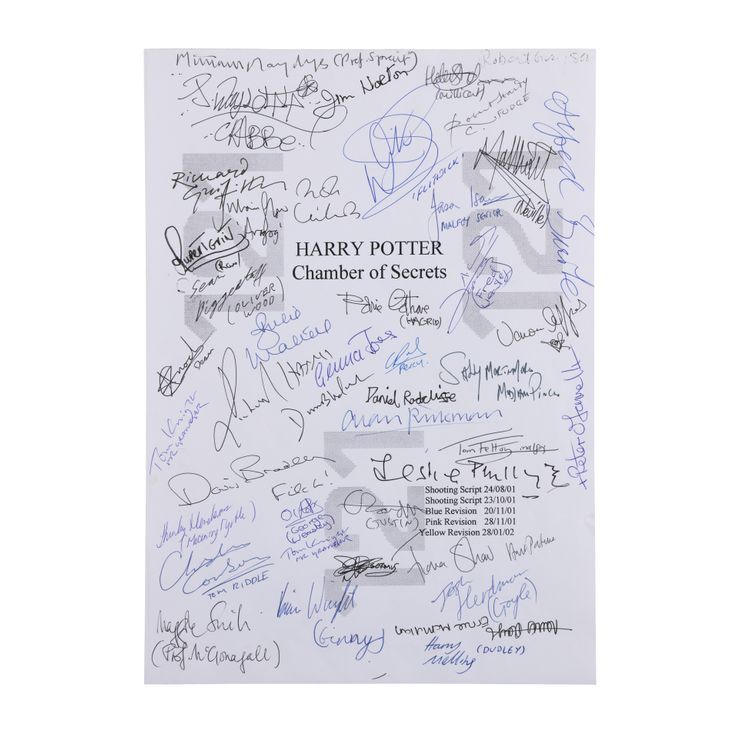 156. Daniel Radcliffe, Rupert Grint, Alan Rickman and Cast-Autographed ...