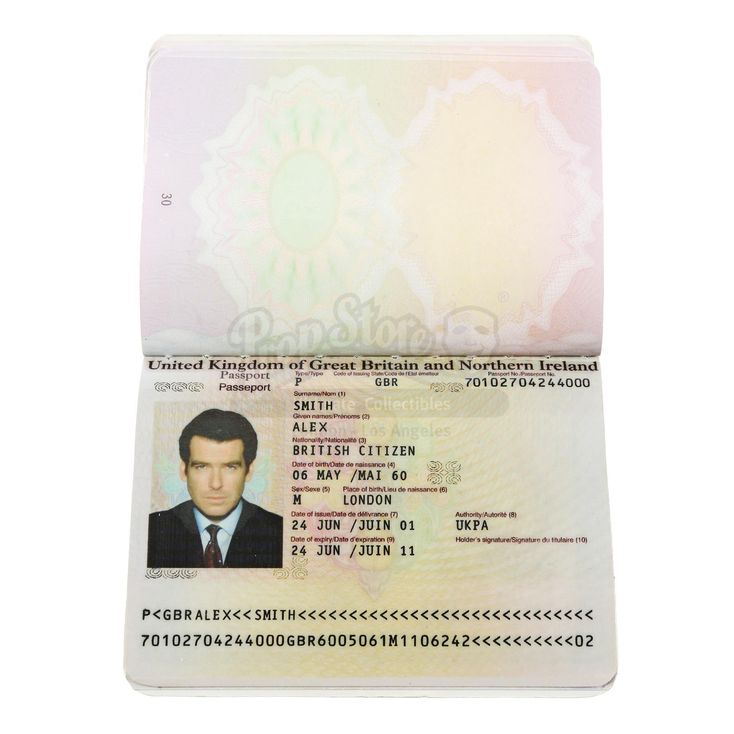 James Bonds (Pierce Brosnan) Passport | DIE ANOTHER DAY (2002)