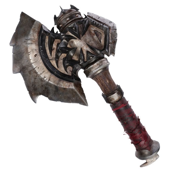 Lot 1305. Durotans (Toby Kebbell) Frostwolf Battle Axe | WARCRAFT (2016)