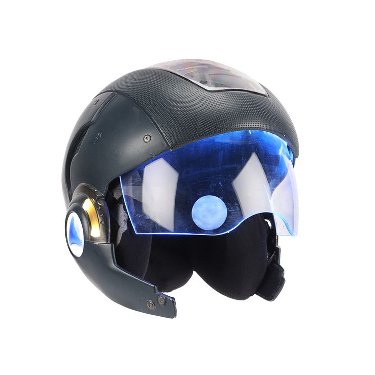 Lot 241 - Light-Up PreCrime Cop Helmet with Retractable Visor ...