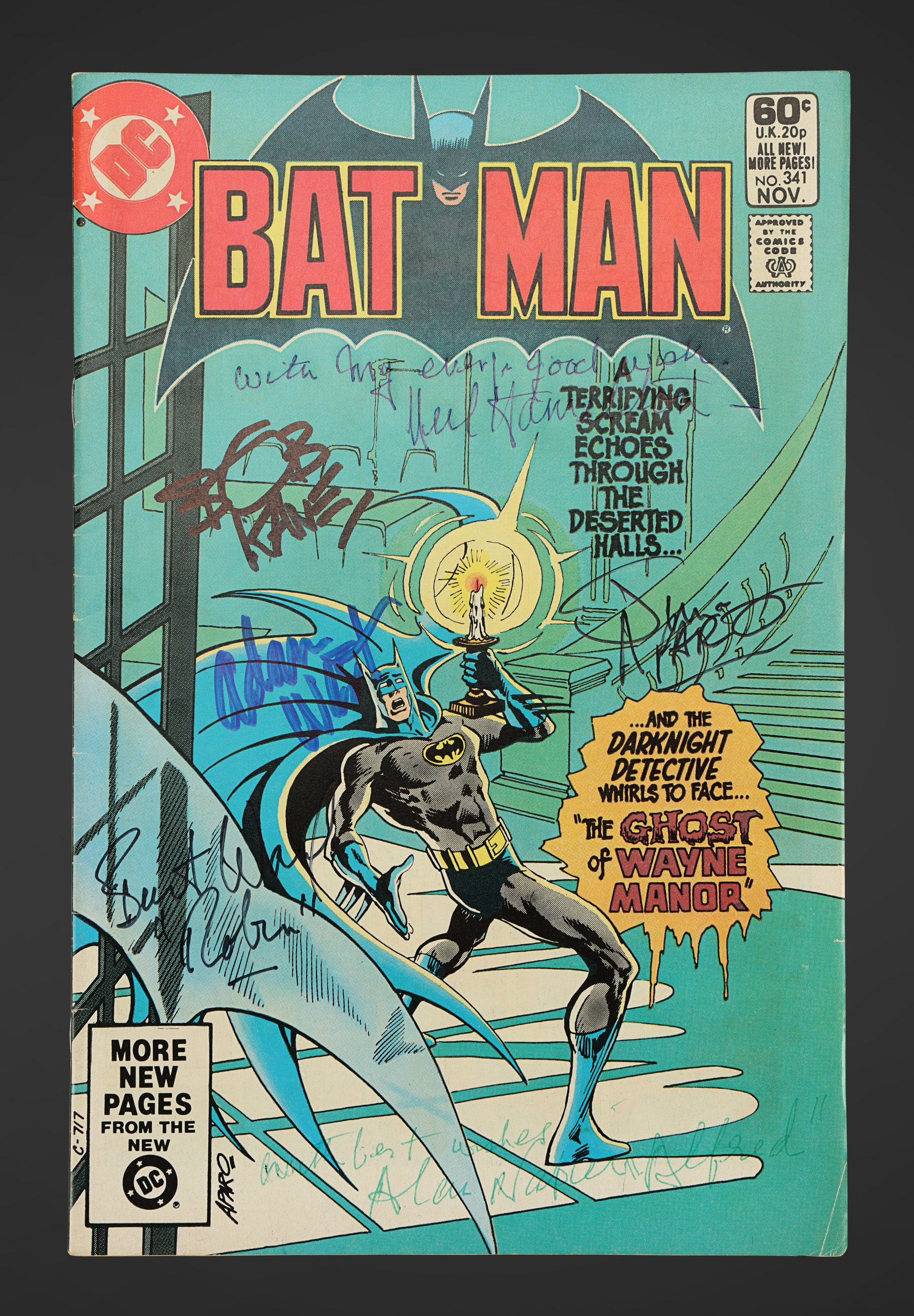 Lot #48 - BATMAN COMIC (#341) - Bob Kane, Adam West, Burt Ward, Alan Napier, Neil Hamilton and ...