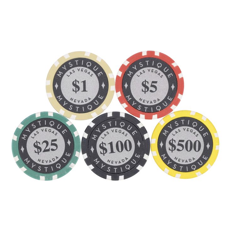 Lot 1442 - Set of Five Mystique Casino Chips | NEXT (2007)