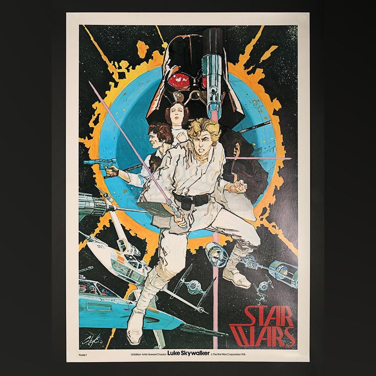 US 1-Sheet Chaykin Pre-Production Poster (1976) | STAR WARS: A NEW HOPE ...