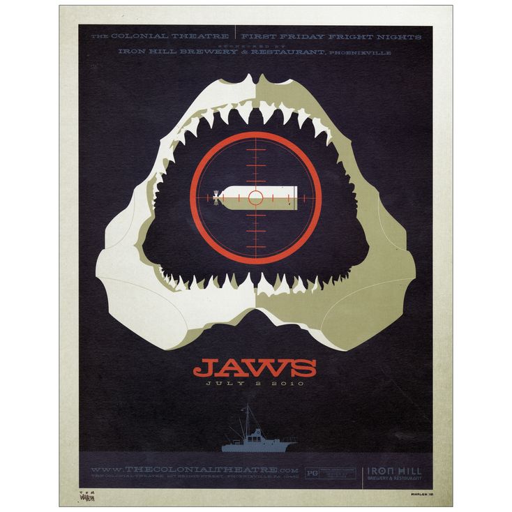 Lot # 768: JAWS - Hand Signed Giclee Print (11 x 14 ); Mint Rolled