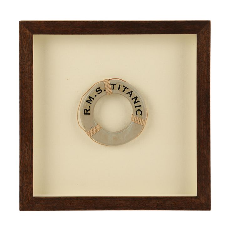 Lot 1702 - Framed Miniature Life Preserver | TITANIC (1997)