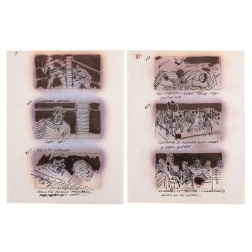 Lot # 1239 : ROCKY III (1982) - Hand-drawn Rocky Defeats Clubber ...