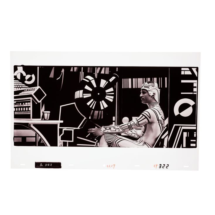 1073. Hand-Numbered CLU (Jeff Bridges) Kodalith | TRON (1982)