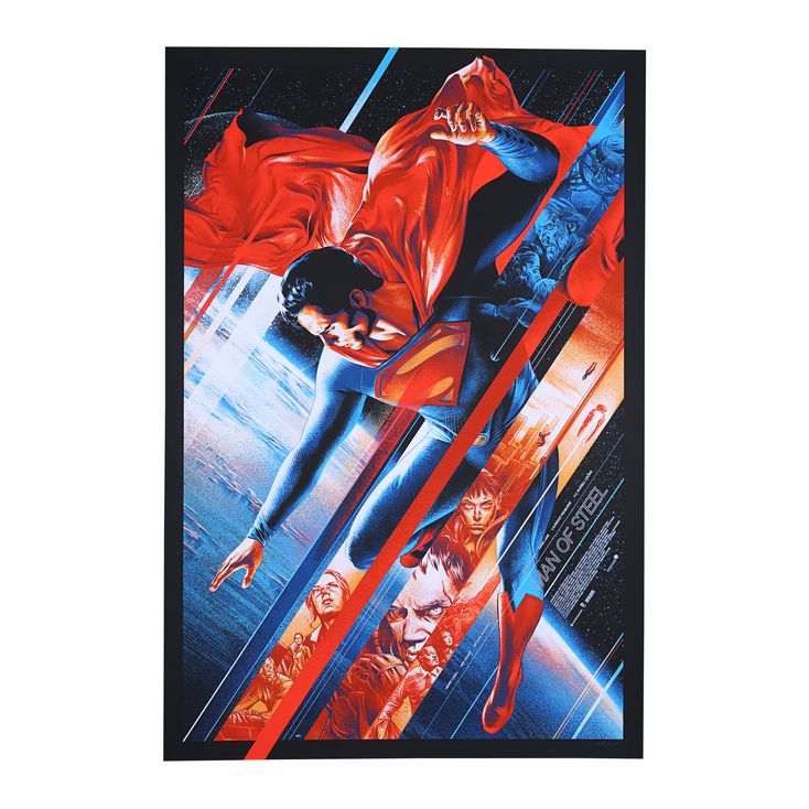 Hand-numbered Limited Timed Edition Mondo Print, 2013 | MAN OF STEEL (2013)
