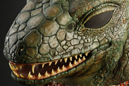 Stuart Freeborn Gorn-Like Asmodius Green Lizard Mask and Production ...
